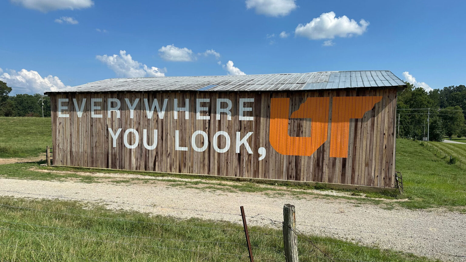 New UT Mural Painted at Historic Sharp-Hunter Farm in Campbell County ...